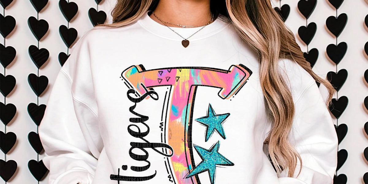 Chaotic Print Tigers DTF Transfer – Wills Creek Designs