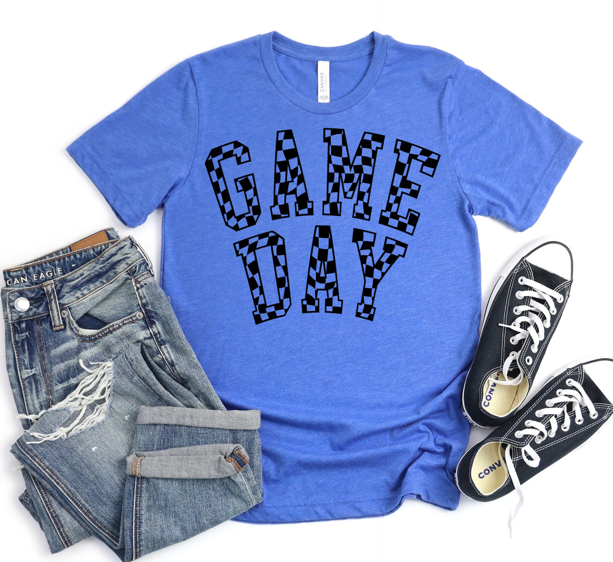 Game Day Checkered Screen Print Transfer – Wills Creek Designs