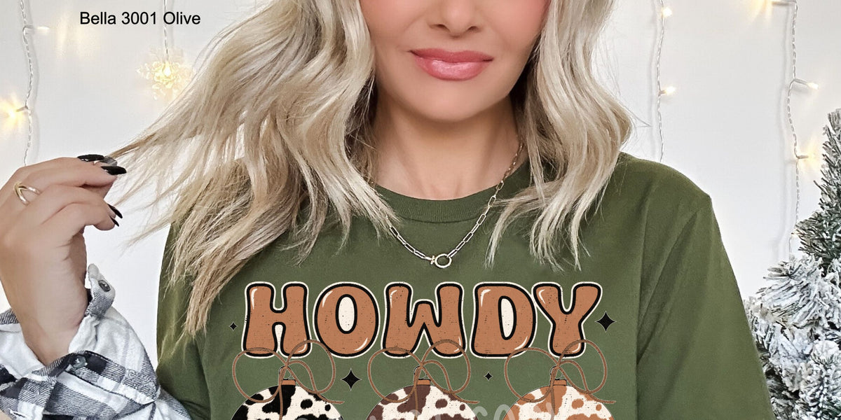 Howdy Christmas Ornaments Screen Print High Heat Transfer A2 – Wills ...