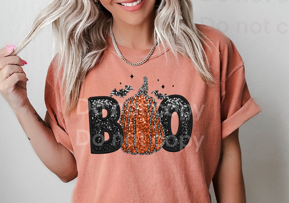 Faux Glitter Boo DTF Transfer – Wills Creek Designs