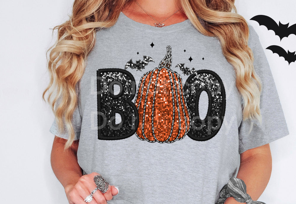 Faux Glitter Boo DTF Transfer – Wills Creek Designs
