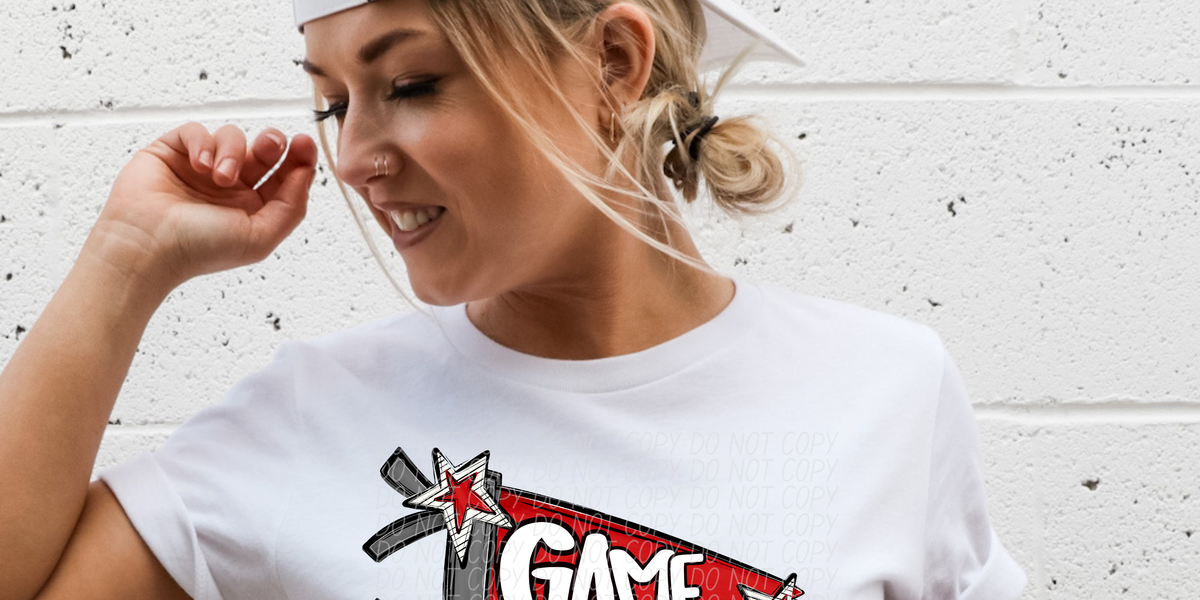 Game Day Color Football Red DTF Transfer (CS) – Wills Creek Designs