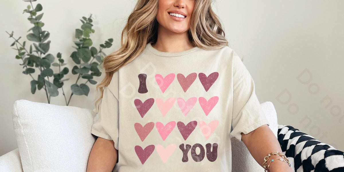 Heart collage DTF Transfer – Wills Creek Designs