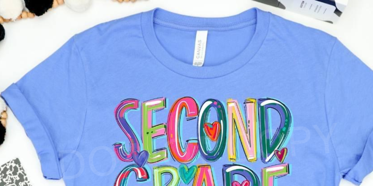 Cheery Words SECOND Grade DTF Transfer – Wills Creek Designs