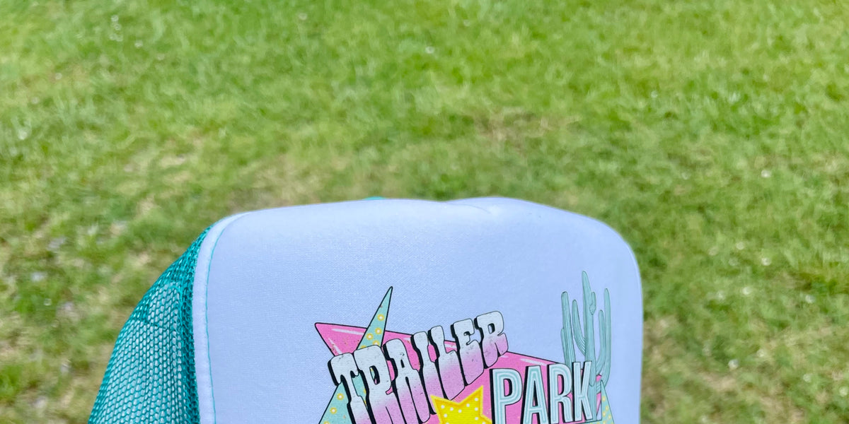 Trailer Park Pretty Jade Trucker Hat – Wills Creek Designs