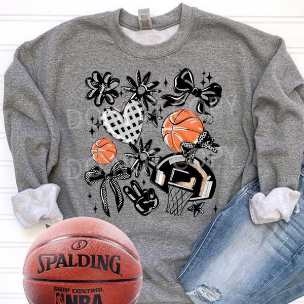 Basketball Collage Black DTF Transfer (S&G) – Wills Creek Designs