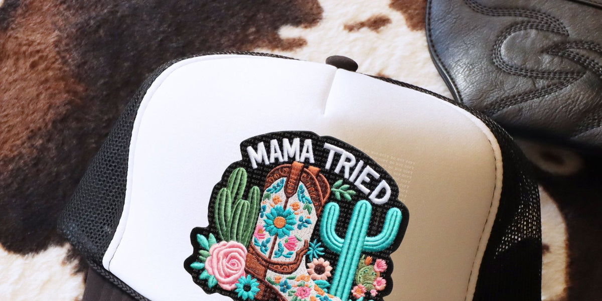 Mama Tried FAUX Patch DTF Transfer – Wills Creek Designs