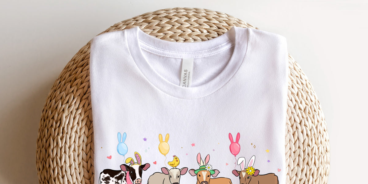 Easter Cows Screen Print Transfer P43 – Wills Creek Designs