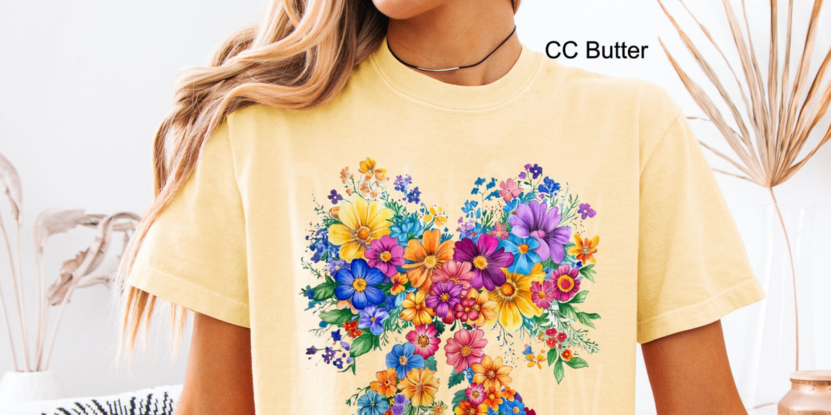 Wildflower Bow DTF Transfer – Wills Creek Designs