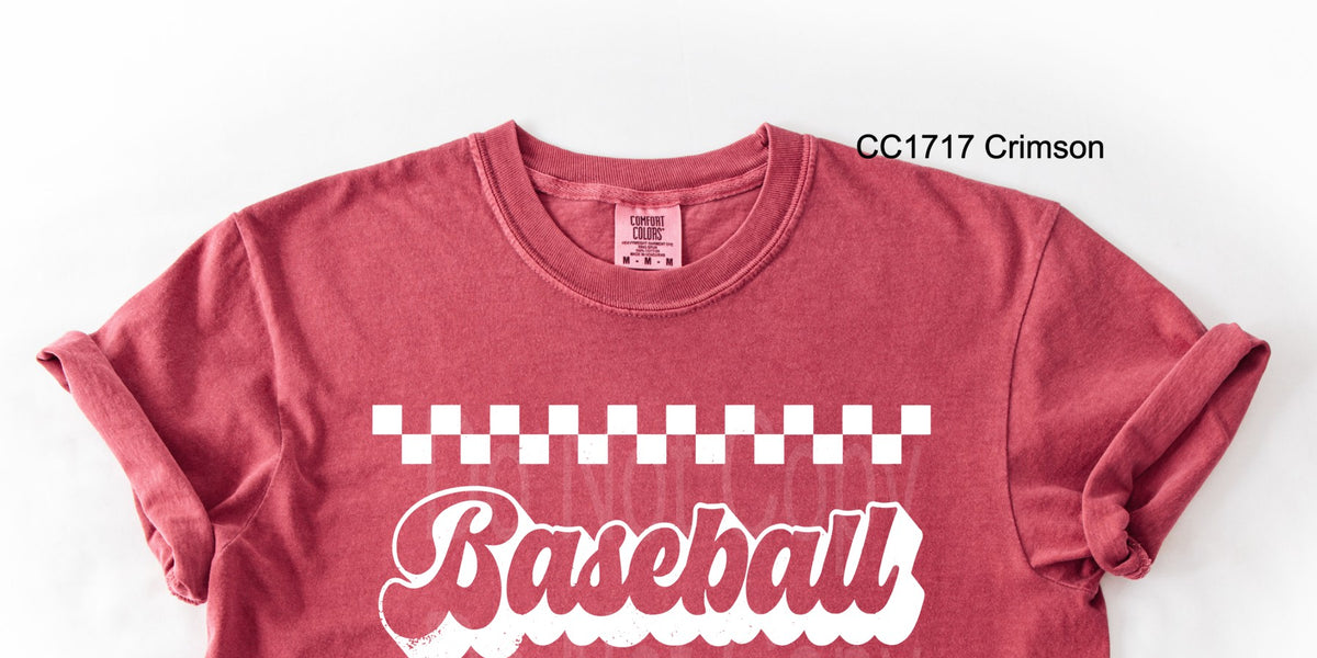 Baseball w/White Checks DTF Transfer – Wills Creek Designs