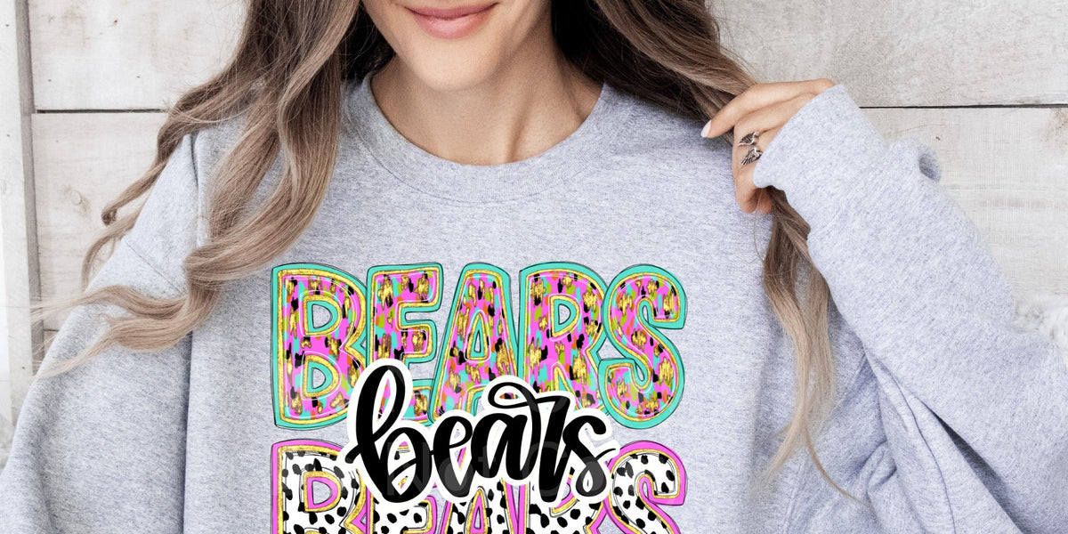 Confetti Bears DTF Transfer – Wills Creek Designs
