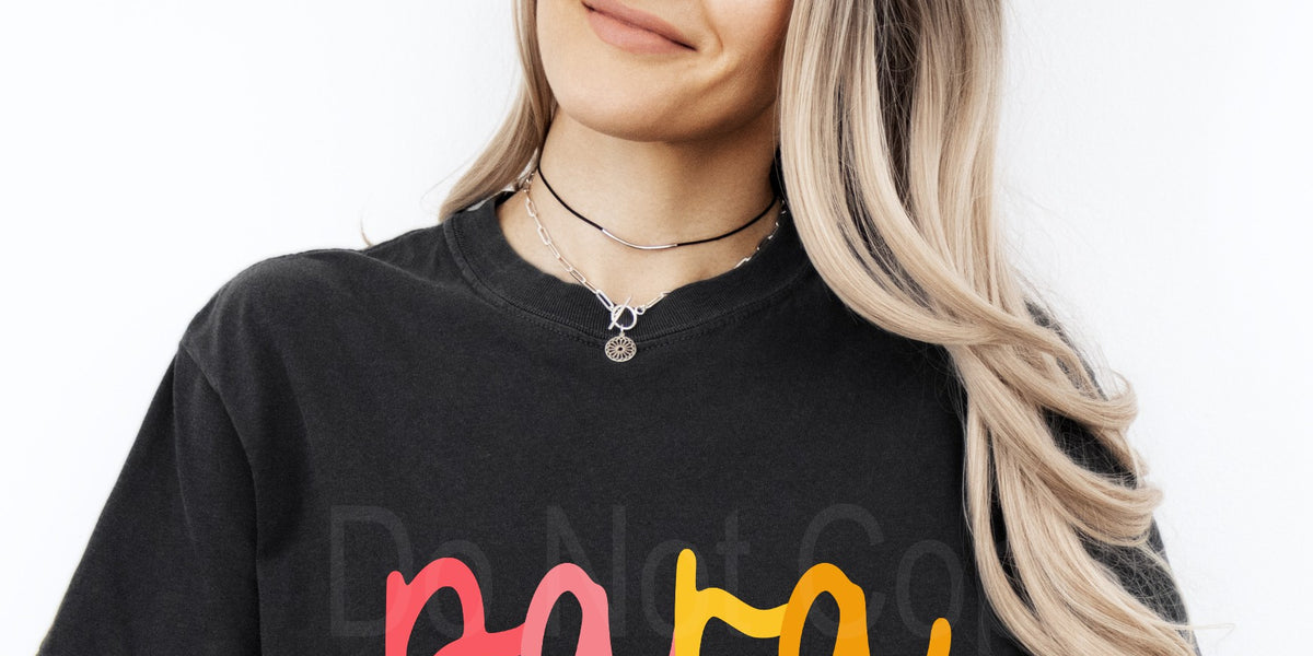 Colorful Cursive PARA DTF Transfer – Wills Creek Designs