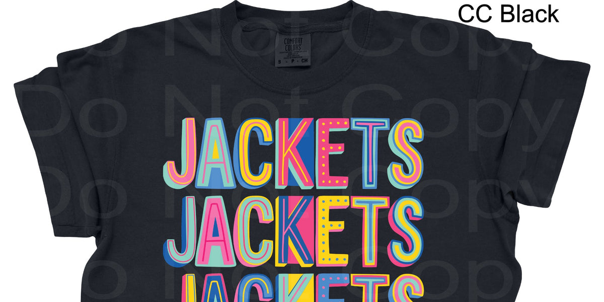 Colorful Stack Jackets DTF Transfer (DPD) – Wills Creek Designs