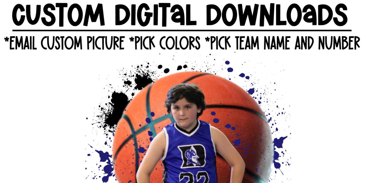 Custom Basketball Digital Download – Wills Creek Designs