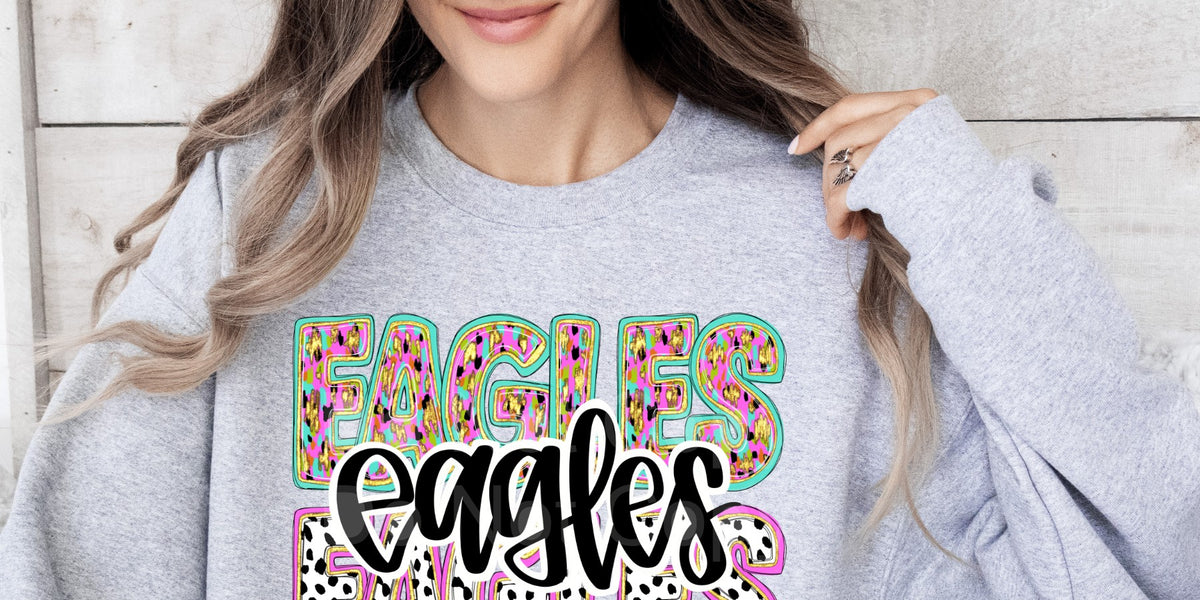 Confetti Eagles DTF Transfer – Wills Creek Designs