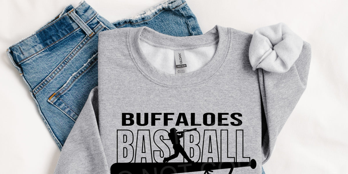 Buffaloes Baseball BLACK INK DTF Transfer – Wills Creek Designs