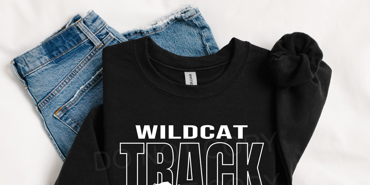 Wildcat Track & Field WHITE INK DTF Transfer – Wills Creek Designs