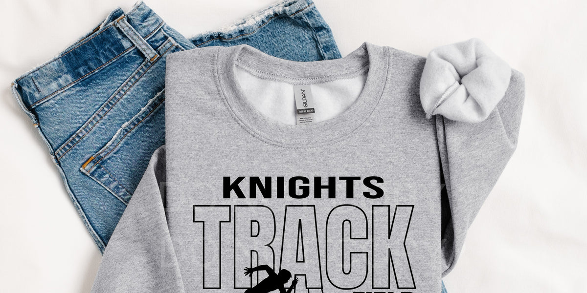 Knights Track & Field BLACK INK DTF Transfer – Wills Creek Designs