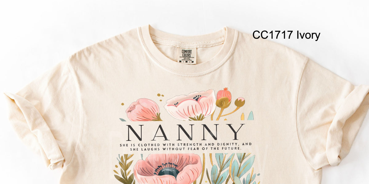 Nanny Poppy Flowers DTF Transfer – Wills Creek Designs