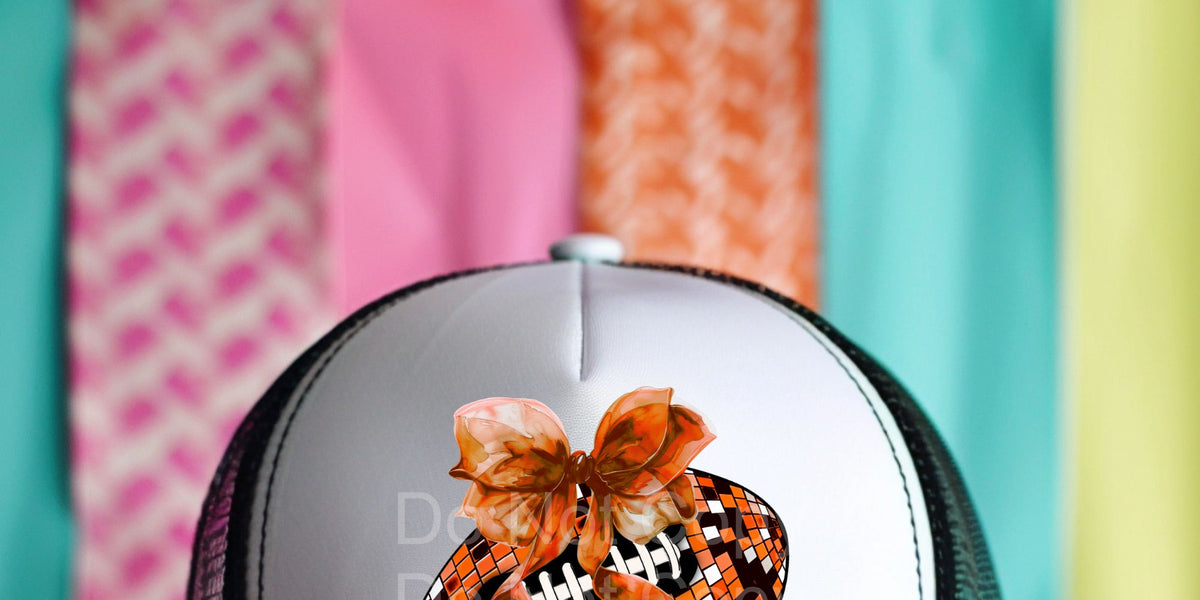 Orange Disco Football DTF Transfer – Wills Creek Designs