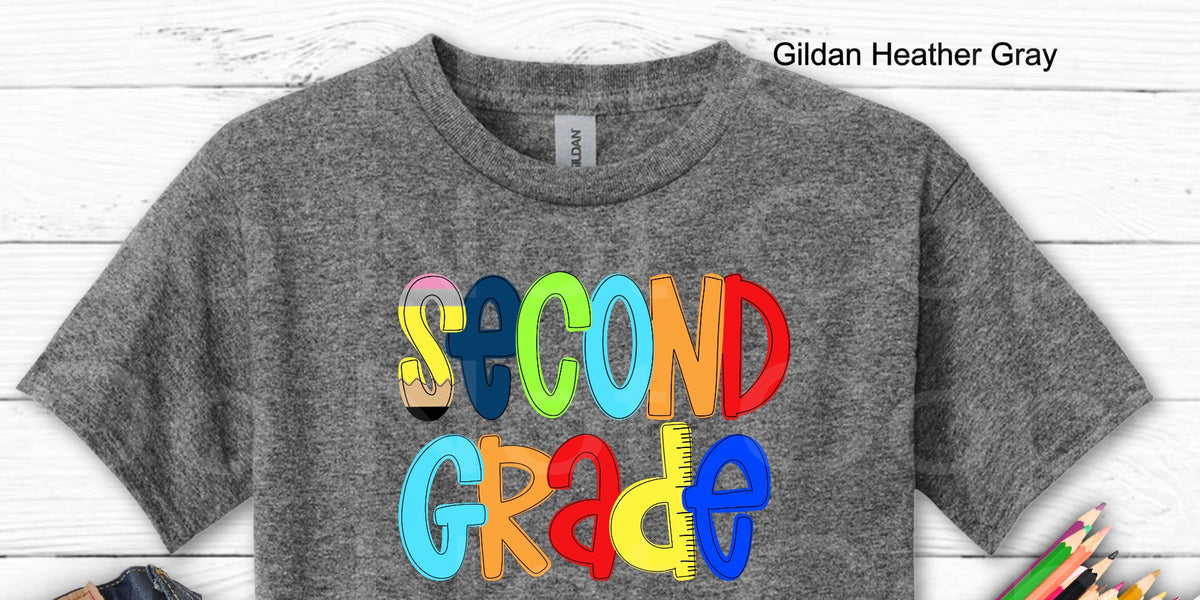Second Grade Boy Primary Colors DTF Transfer (E) – Wills Creek Designs