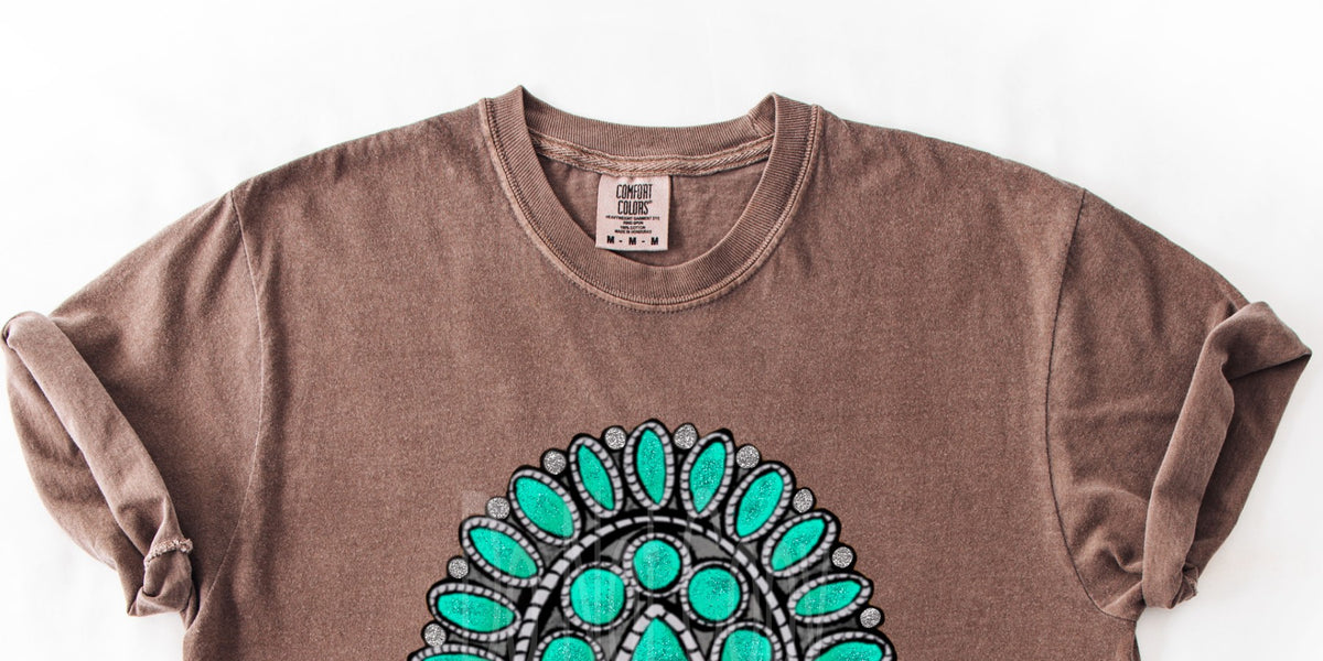 Turquoise Oval DTF Transfer – Wills Creek Designs