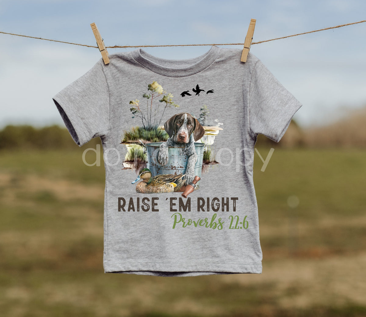 Raise Em Right 8" Screen Print High Heat Transfer V96 – Wills Creek Designs