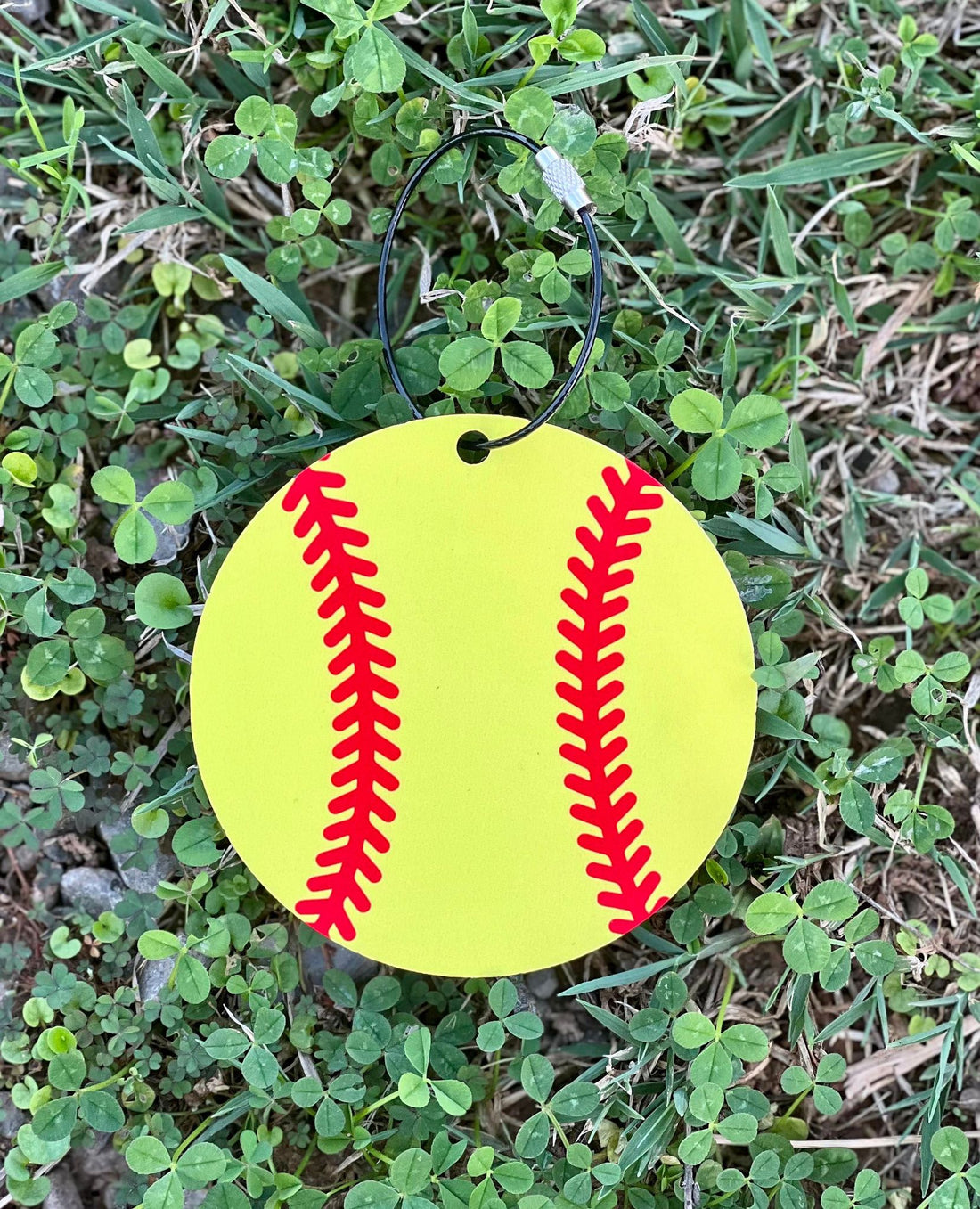 Baseball and Softball Ball Bag Name Tags with stainless wire cable ...