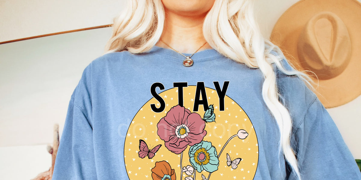 Stay Unique Flower Screen Print High Heat Transfer U160 – Wills Creek ...