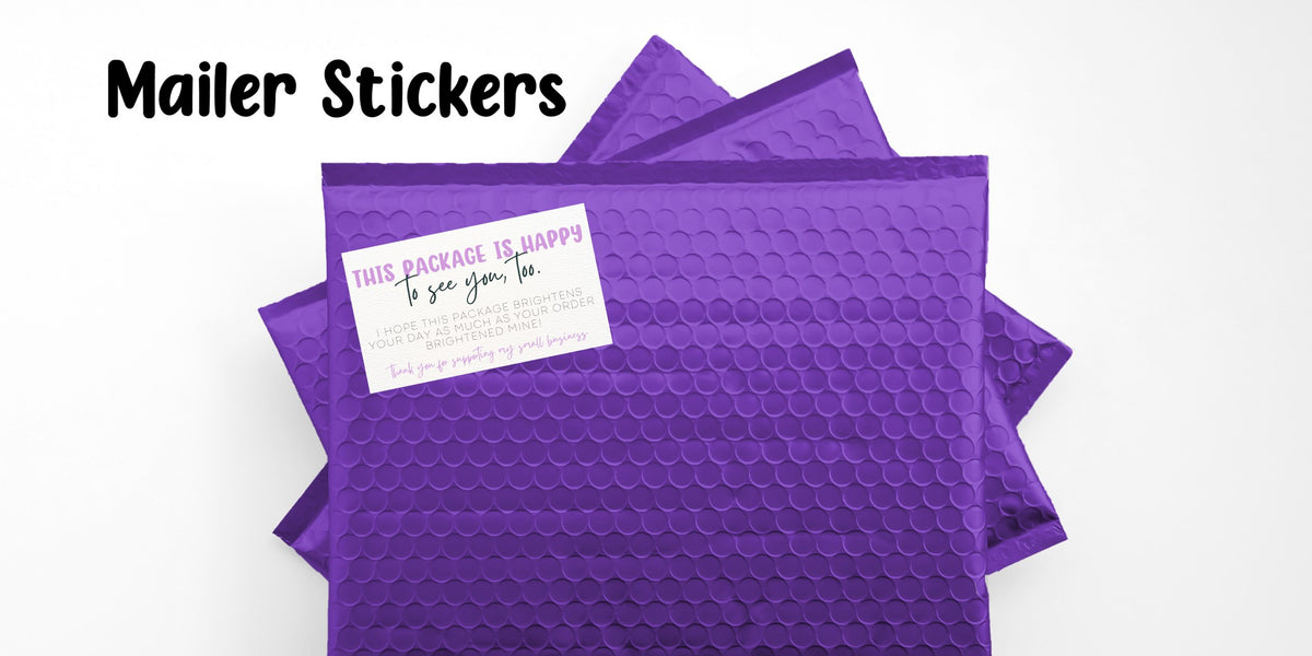 This Package is Happy to See You, Too Mailer Stickers Sheet of 12 ...