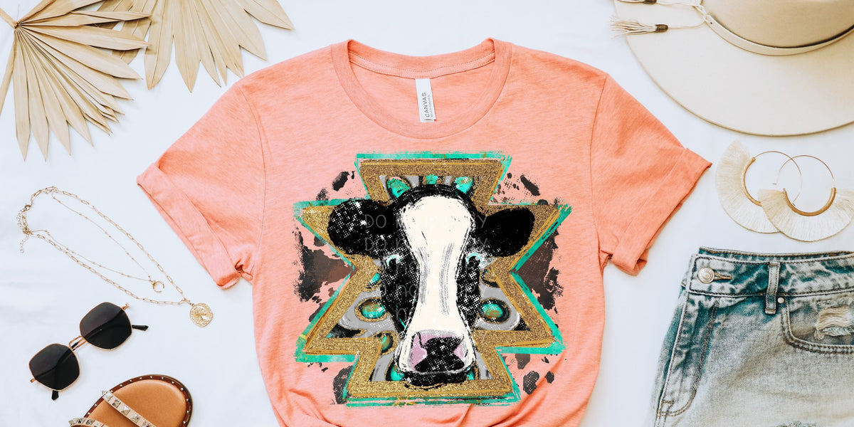 Painted Cow Screen Print High Heat Transfer B13 – Wills Creek Designs