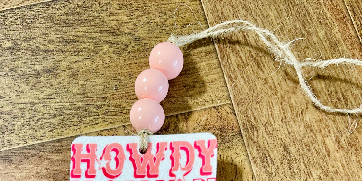 Howdy Howdy Howdy Car Freshie with Wood Beads – Wills Creek Designs