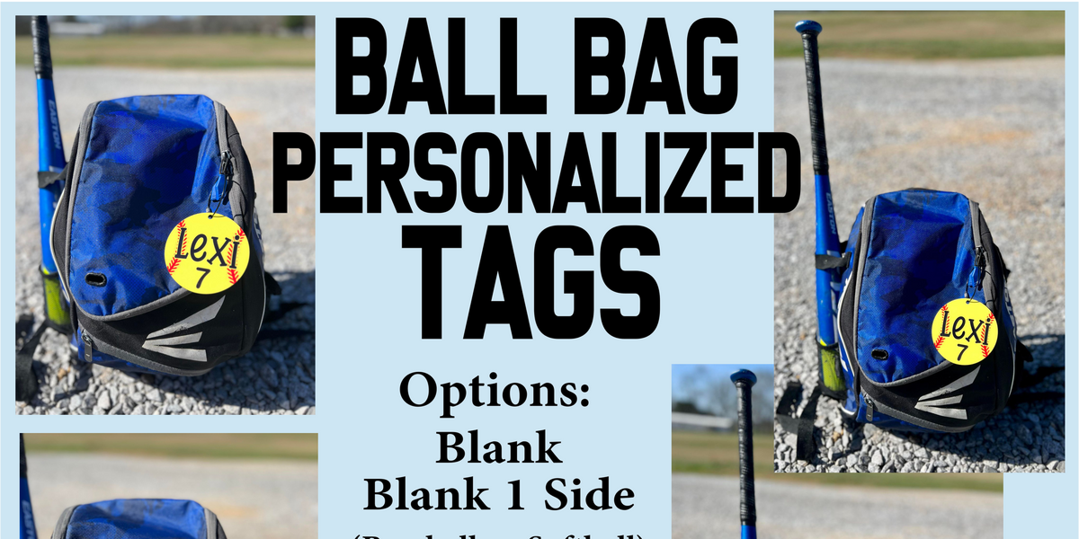 Baseball and Softball Ball Bag Name Tags with stainless wire cable ...