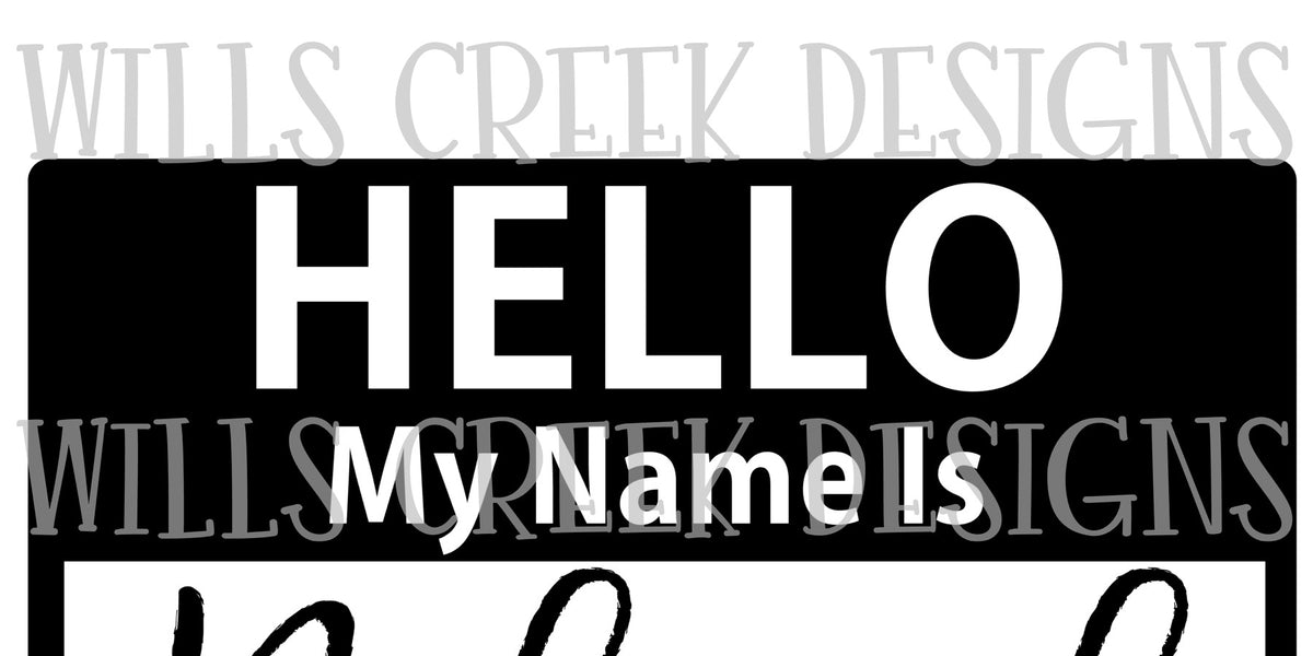 Hello My Name is Redeemed Digital Download – Wills Creek Designs