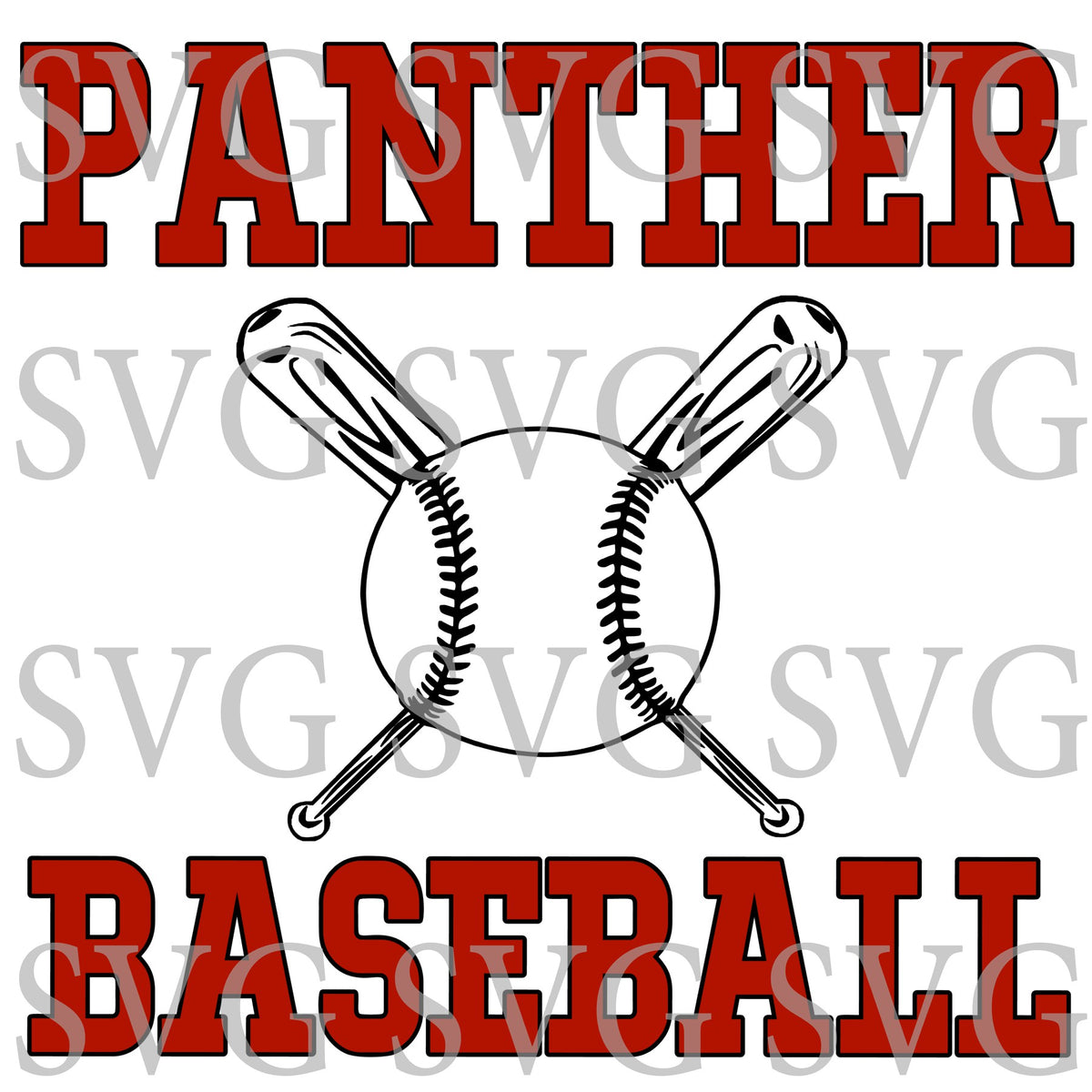 Panther Baseball SVG Digital Download – Wills Creek Designs